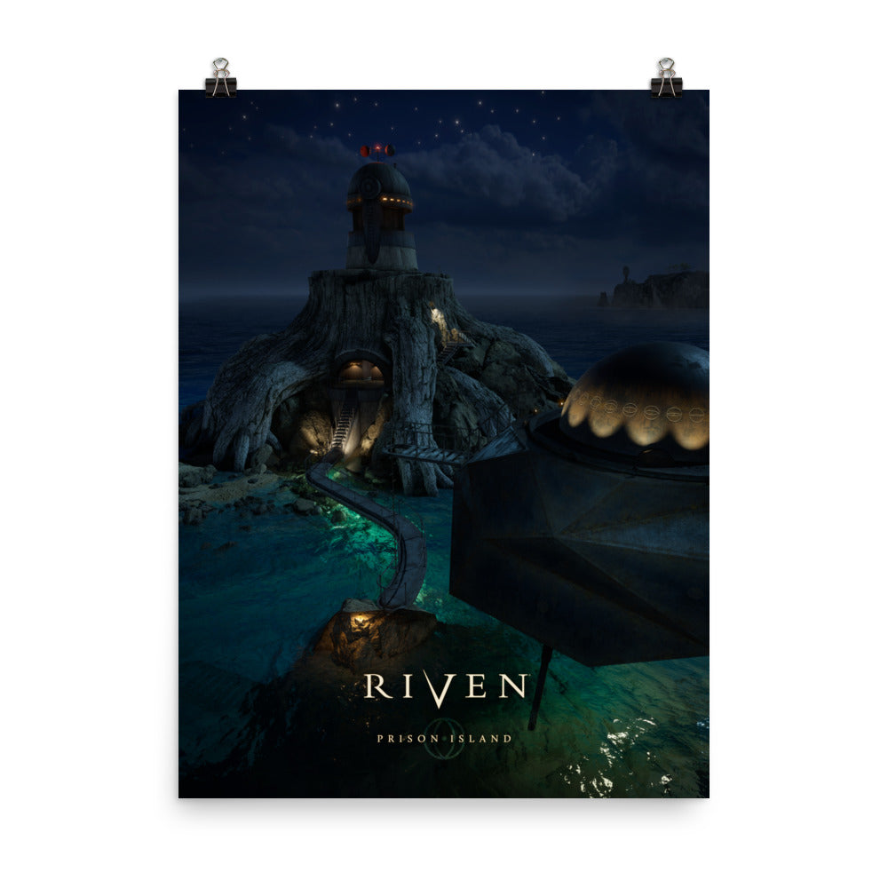 Riven Nights: Prison Island Poster – Cyan Worlds