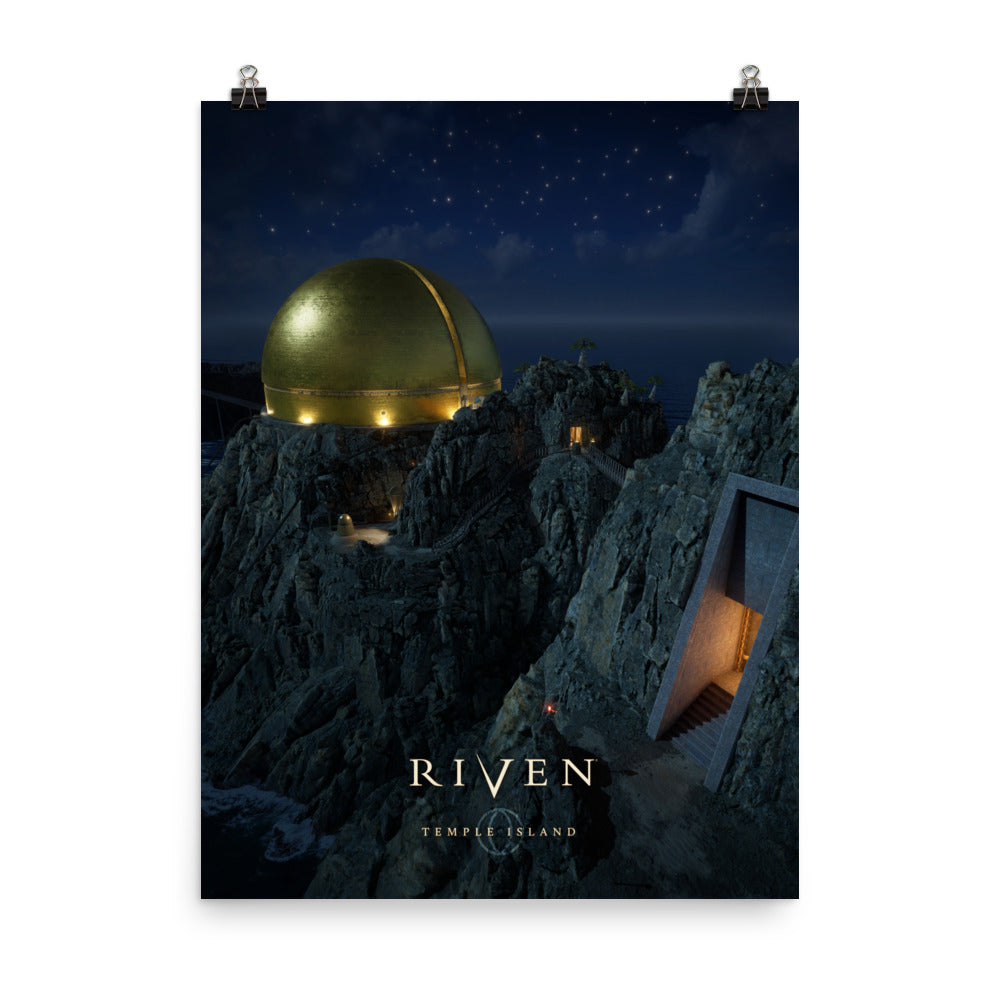 Riven Nights: Temple Island Poster – Cyan Worlds